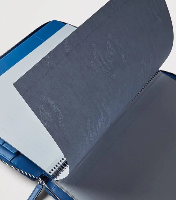 Smythson Calfskin Panama A4 Folder And Notebook Set