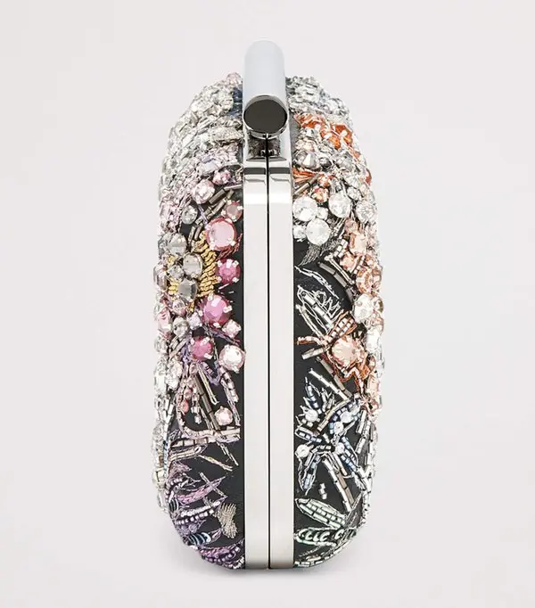 Alexander McQueen Leather T-bar Box Clutch