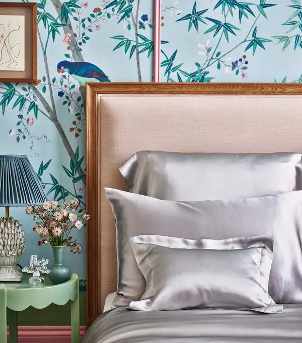 Gingerlily Silk Pillowcase - Silver