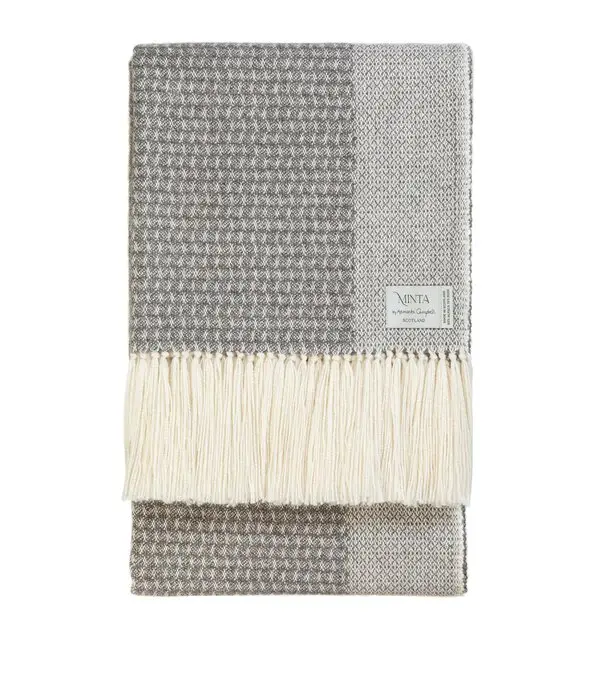ARAMINTA CAMPBELL Alpaca-blend Willow Throw - Grey