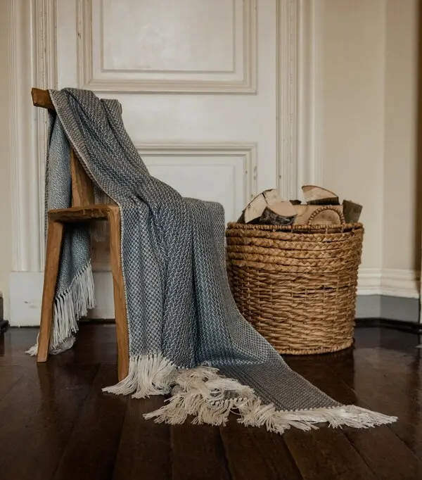 ARAMINTA CAMPBELL Alpaca-blend Woodland Inkcap Throw