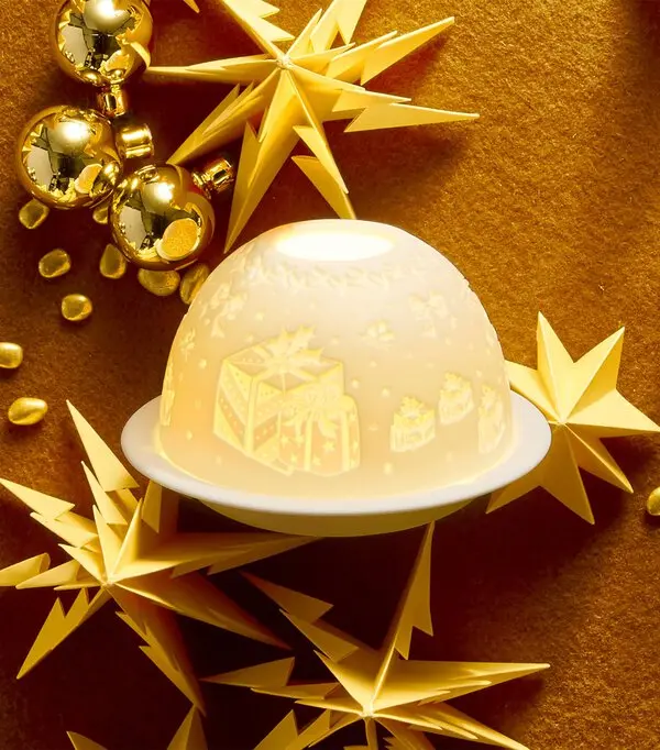 Bernardaud Festive Led Votivelight Lithophane