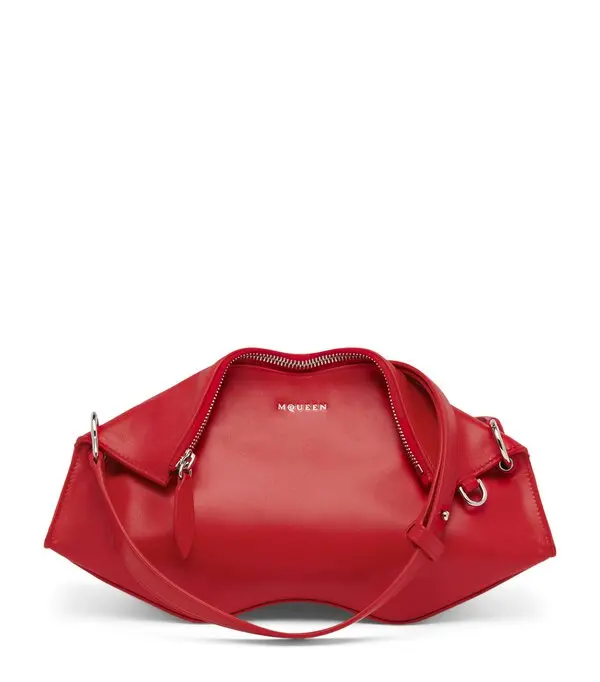 Alexander McQueen Leather Manta Clutch