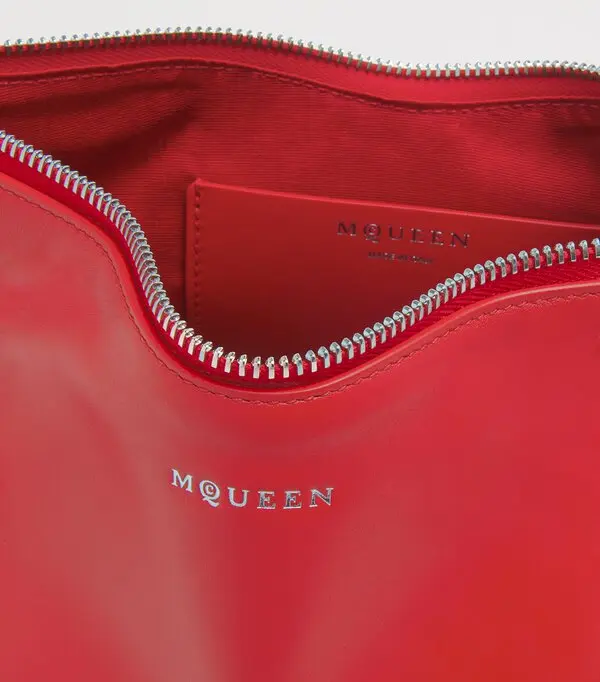 Alexander McQueen Leather Manta Clutch