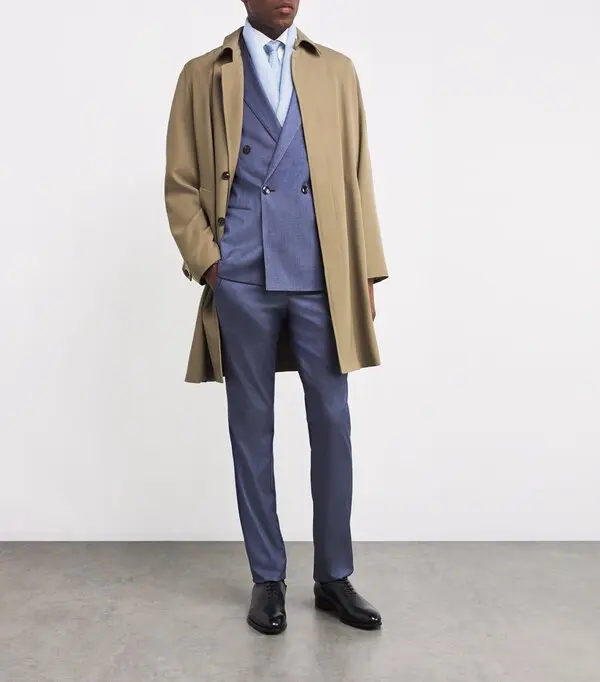 Brioni Linen-silk Logo Scarf