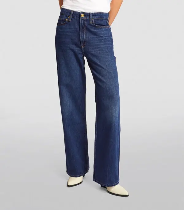 Rag & Bone Logan Mid-rise Wide-leg Jeans