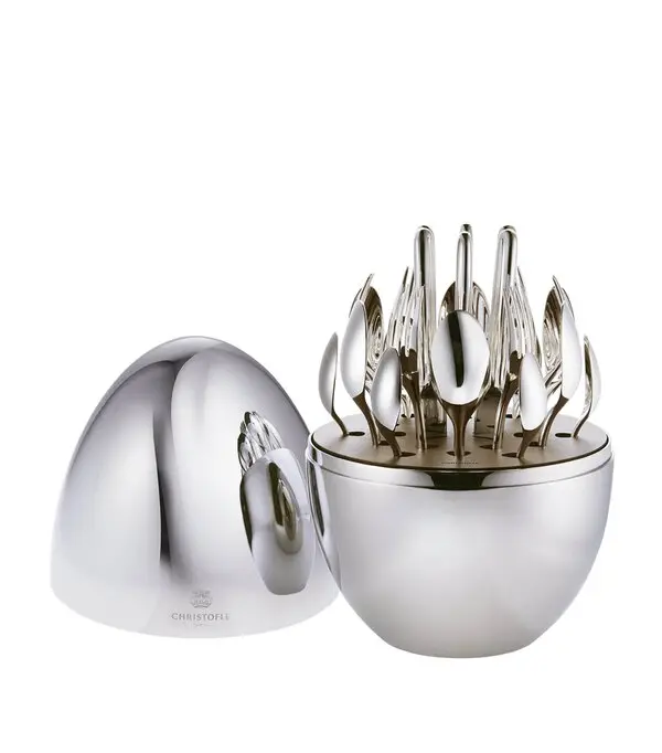 Christofle Mood Easy 24-piece -plated Flatware Set - Silver