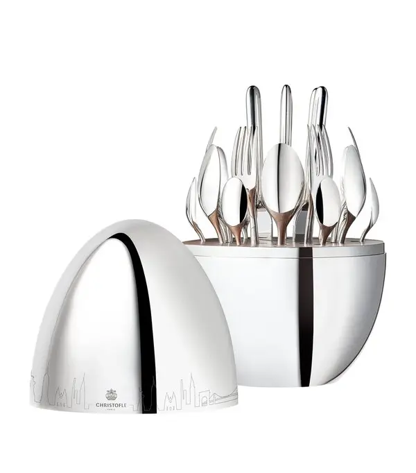 Christofle Mood New York 24-piece -plated Flatware Set - Silver