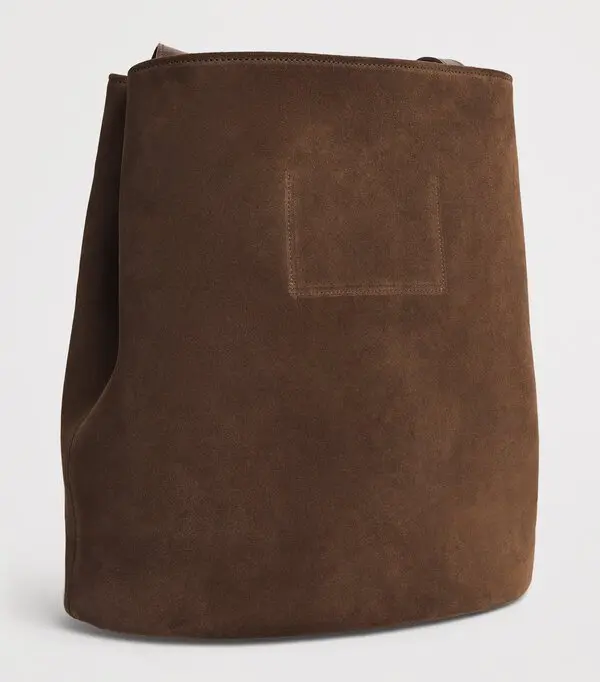 Harrods X Tusting Suede H Tote Bag - Brown
