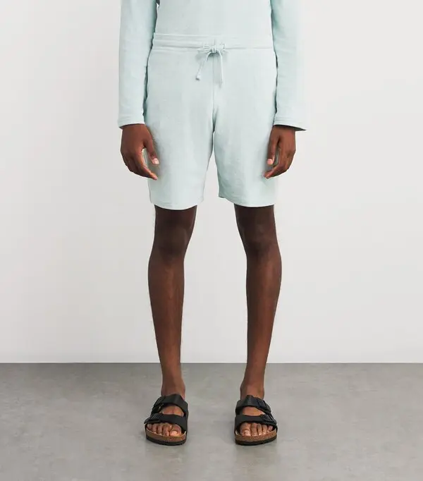 Vilebrequin Cotton-blend Terry Bermuda Shorts - Blue