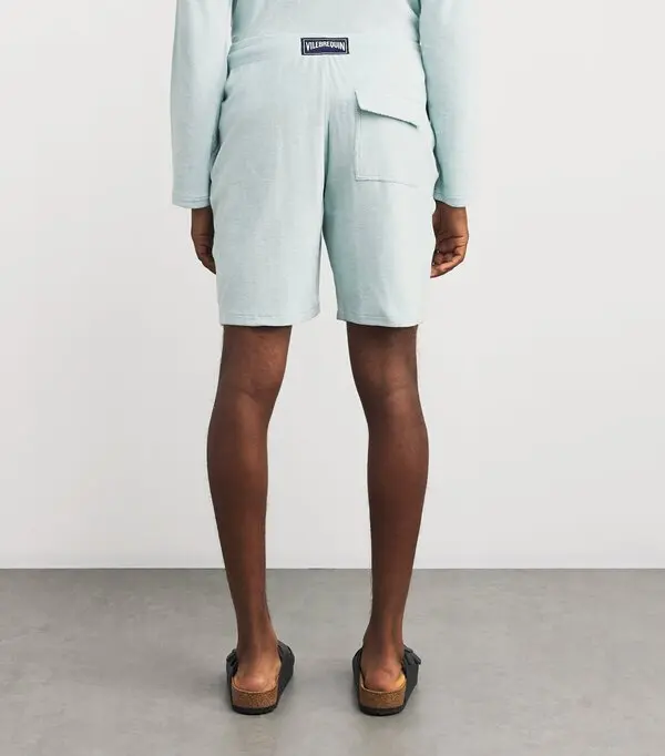 Vilebrequin Cotton-blend Terry Bermuda Shorts - Blue