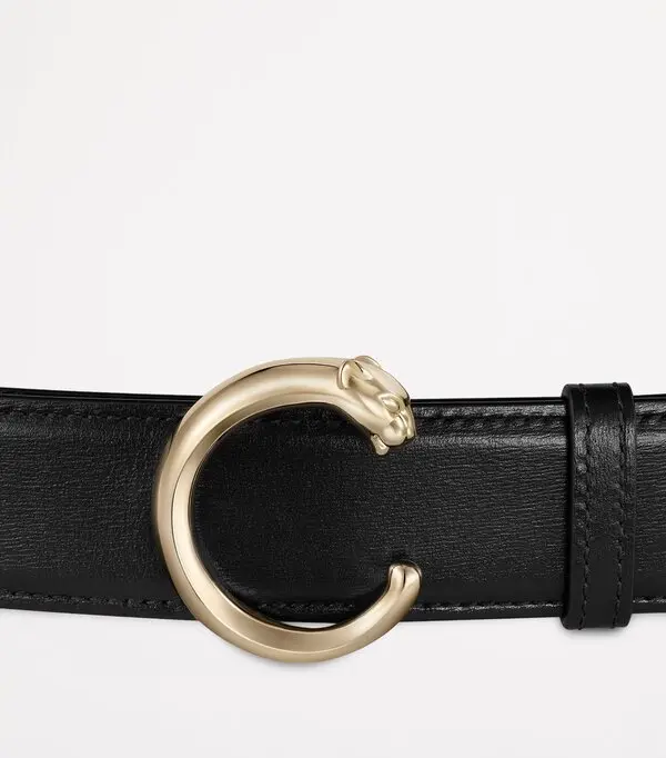 Cartier Panthère De Leather Belt - Black