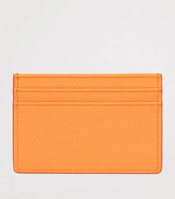 Smythson Calfskin Panama Card Holder