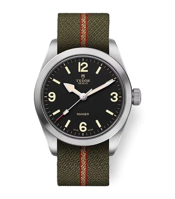 TUDOR Ranger Stainless Steel Strap Watch - Black