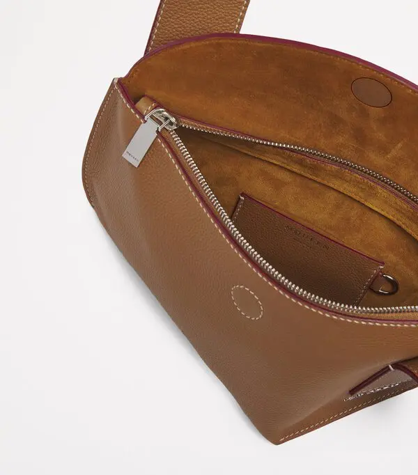 Alexander McQueen Leather Sling Cross-body Bag With T-bar - Brown