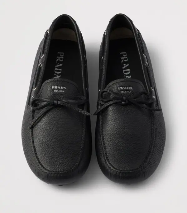 Prada Leather Driving Loafer