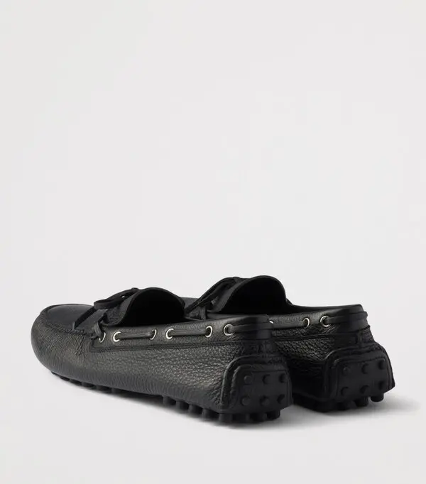 Prada Leather Driving Loafer