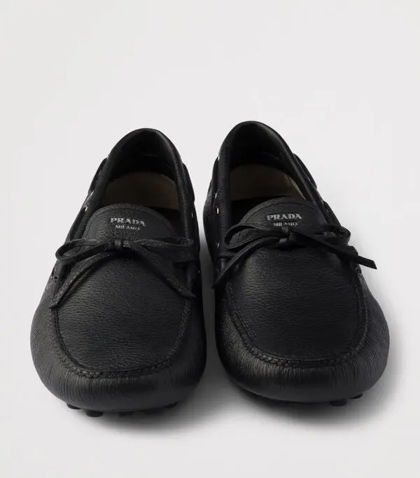Prada Leather Driving Loafer