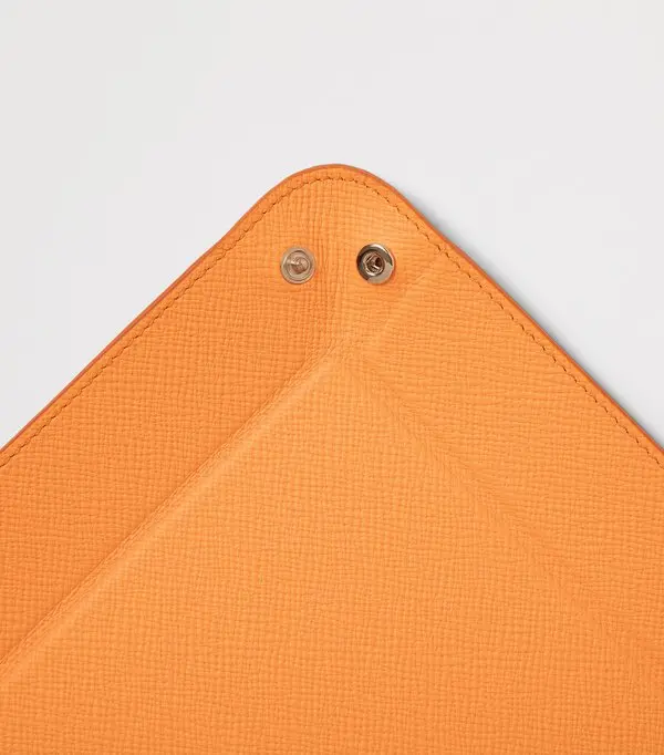 Smythson Large Panama Rectangular Trinket Tray - Orange