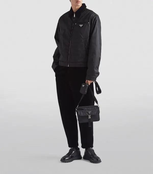 Prada Re-nylon Shoulder Bag - Black