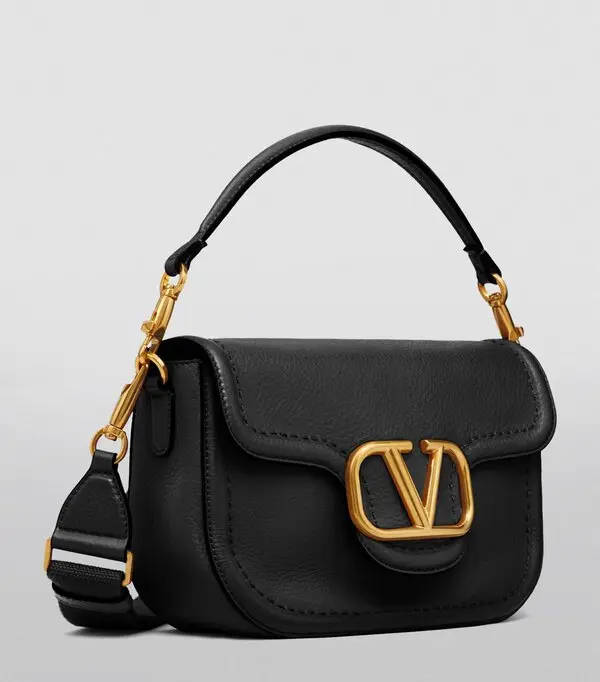 Valentino Garavani Leather Alltime Shoulder Bag