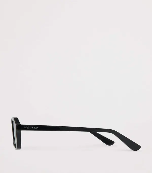 Alexander McQueen Rectangular Full Rim Sunglasses