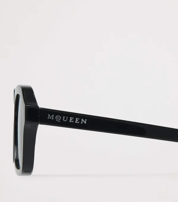 Alexander McQueen Rectangular Full Rim Sunglasses