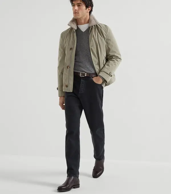Brunello Cucinelli Cashmere V-neck Sweater - Grey
