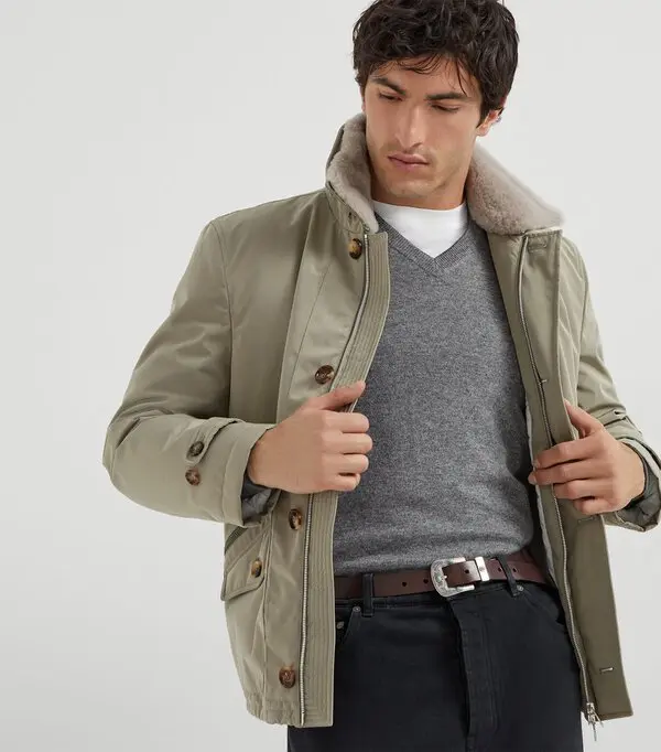 Brunello Cucinelli Cashmere V-neck Sweater - Grey