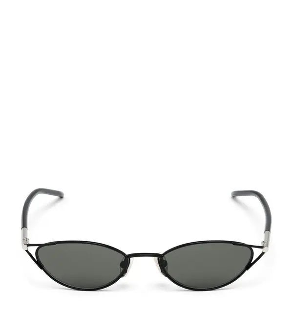 Alexander McQueen Oval Sunglasses - Black
