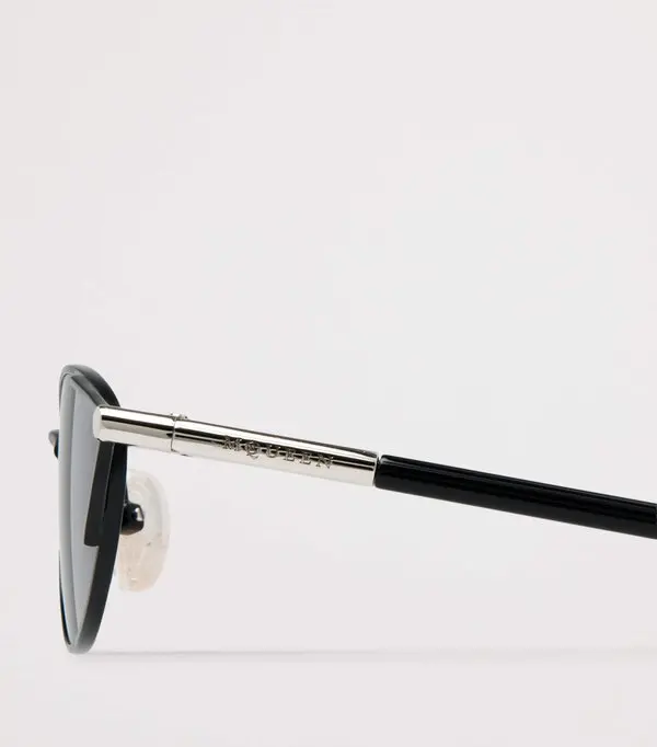 Alexander McQueen Oval Sunglasses - Black