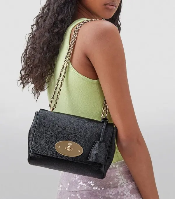 Mulberry Leather Lily Shoulder Bag - Black