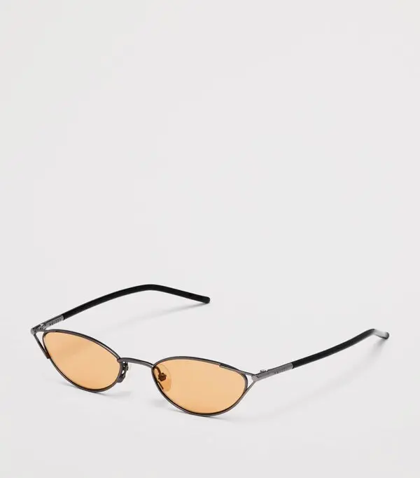 Alexander McQueen Brass Cat Eye Sunglasses