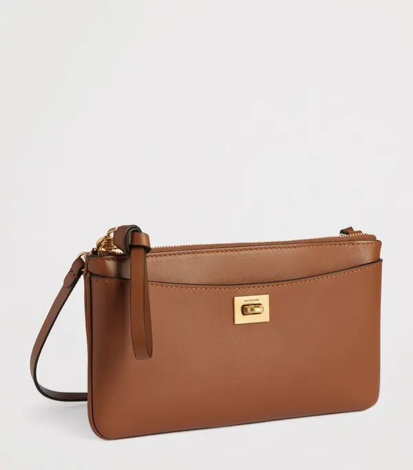 Balenciaga Calfskin Rodeo Pouch - Brown