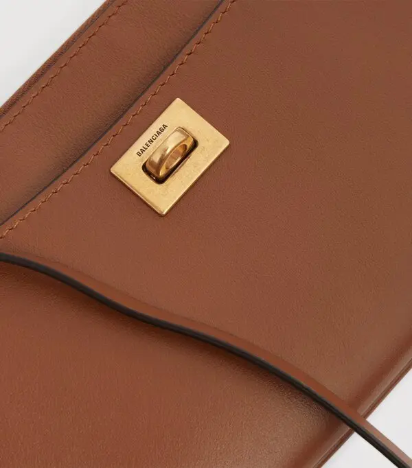 Balenciaga Calfskin Rodeo Pouch - Brown