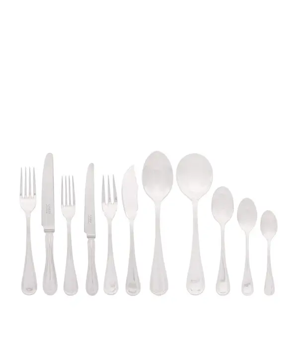CARRS SILVER English Thread -plated 44-piece Set - Silver