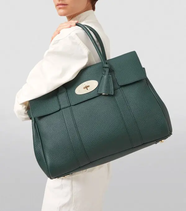 Mulberry Leather Bayswater Shoulder Bag - Green