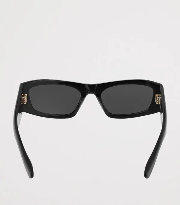 Balenciaga Rectangle Nano Sunglasses - Black