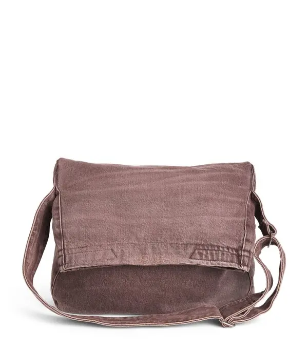 Our Legacy Organic Cotton Sling Messenger Bag - Brown