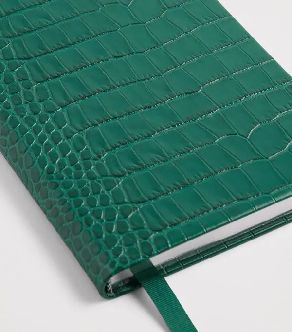 Smythson Mara Leather Soho Notebook - Blue