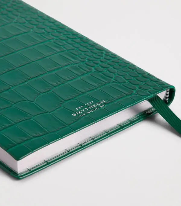 Smythson Mara Leather Soho Notebook - Blue