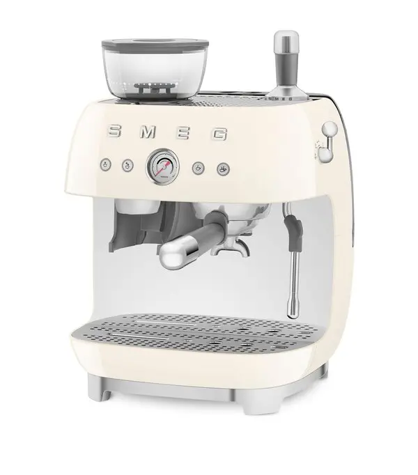 SMEG Egf03cruk Espresso Coffee Machine With Grinder - Neutral