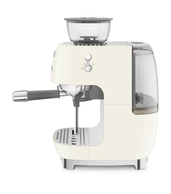 SMEG Egf03cruk Espresso Coffee Machine With Grinder - Neutral