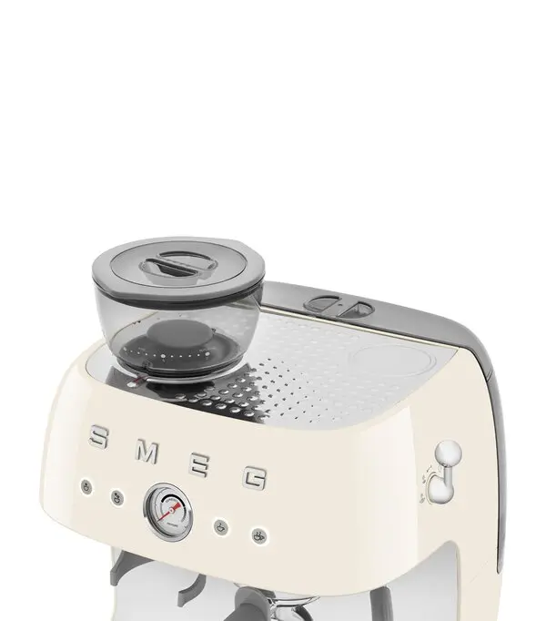 SMEG Egf03cruk Espresso Coffee Machine With Grinder - Neutral