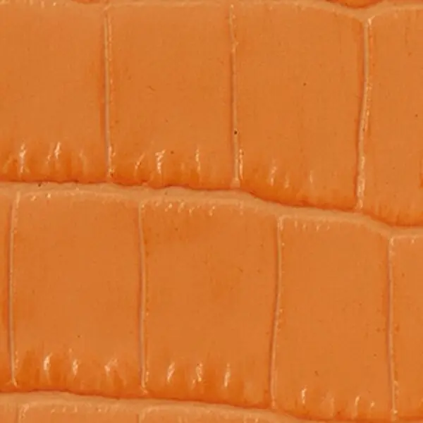 Smythson Mara Leather Croc-embossed Soho Notebook - Orange