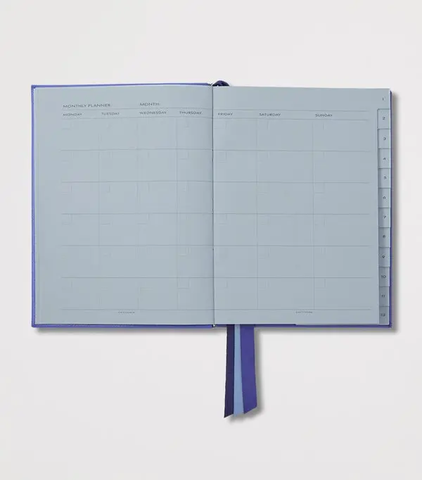 Smythson Leather Soho Planner - Purple