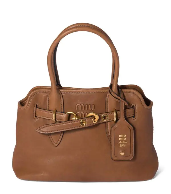 Miu Miu Nappa Leather Aventure Top-handle Bag