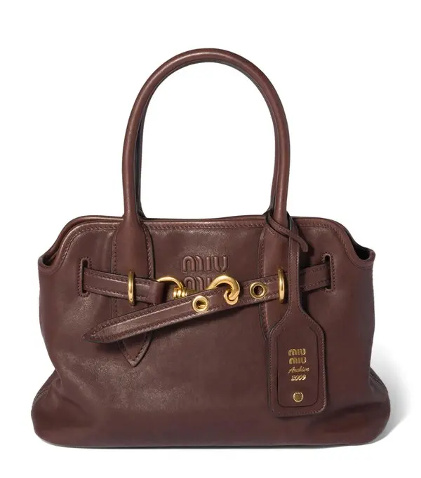 Miu Miu Nappa Leather Aventure Top Handle Bag