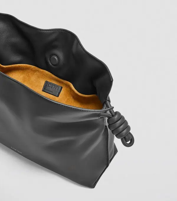 Loewe Leather Flamenco Clutch - Black