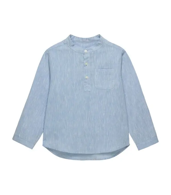 Trotters Cotton Oscar Shirt - Blue